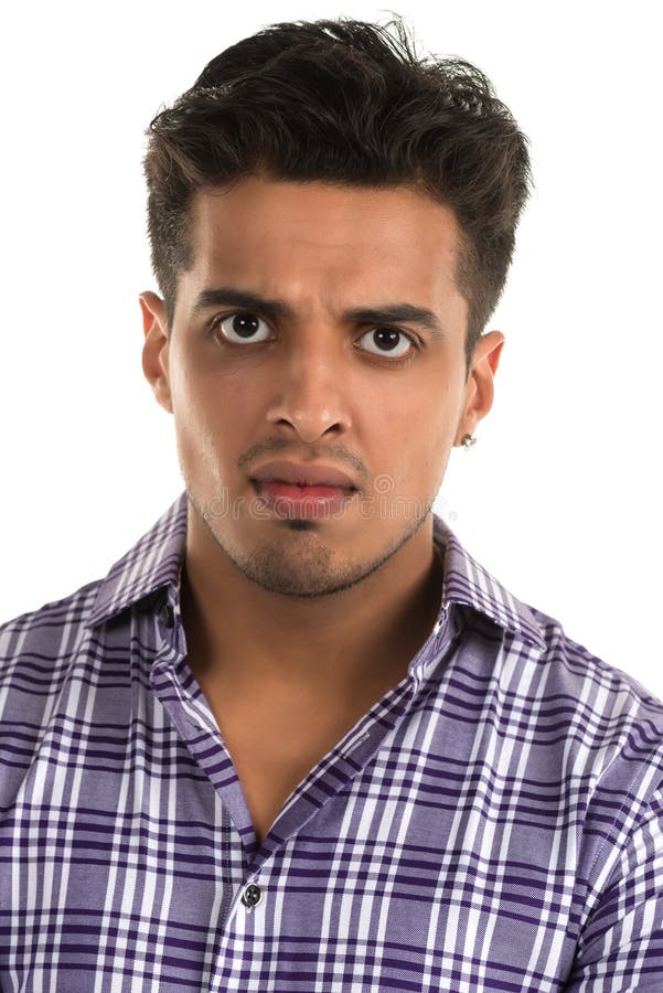 Hostile man stock image. Image of hair, plaid, face, shirt - 40804671