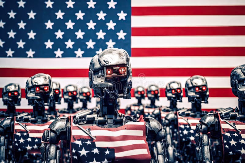 America Artificial Intelligence Stock Illustrations – 1,398 America ...