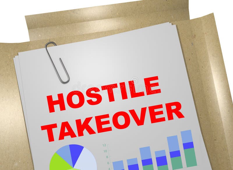 Hostile takeover stock illustration. Illustration of businessman - 30869465