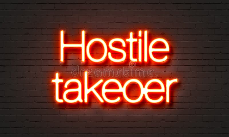 Hostile Takeover stock illustration. Illustration of company - 204306454
