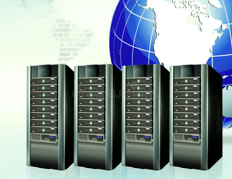 Web hosting stock illustration. Illustration of main - 31737117