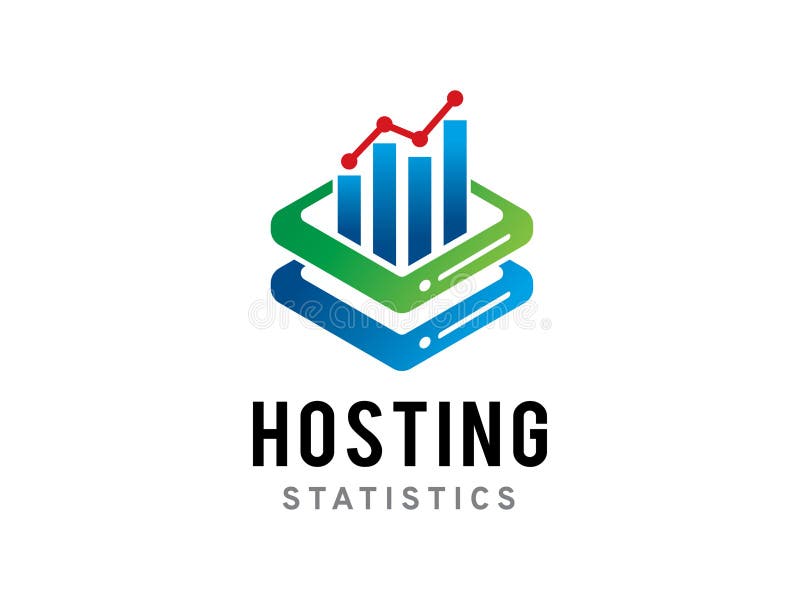 Hosting and Chart Logo Symbol or Icon Template Stock Vector ...