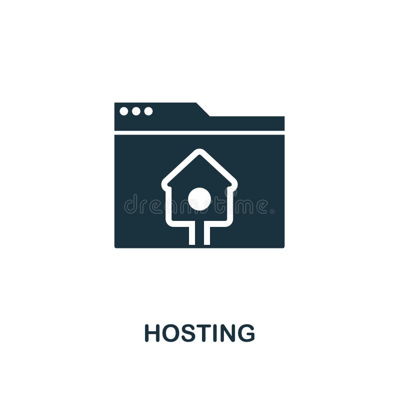 Hosting Creative Icon. Simple Element Illustration. Hosting Concept ...