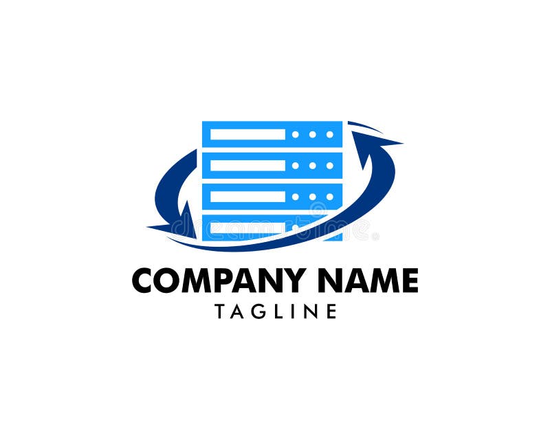 Hosting Logo Template Design Vector Stock Vector - Illustration of ...