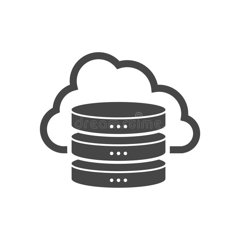 Hosting Server Icon, Database Icon Stock Vector - Illustration of ...