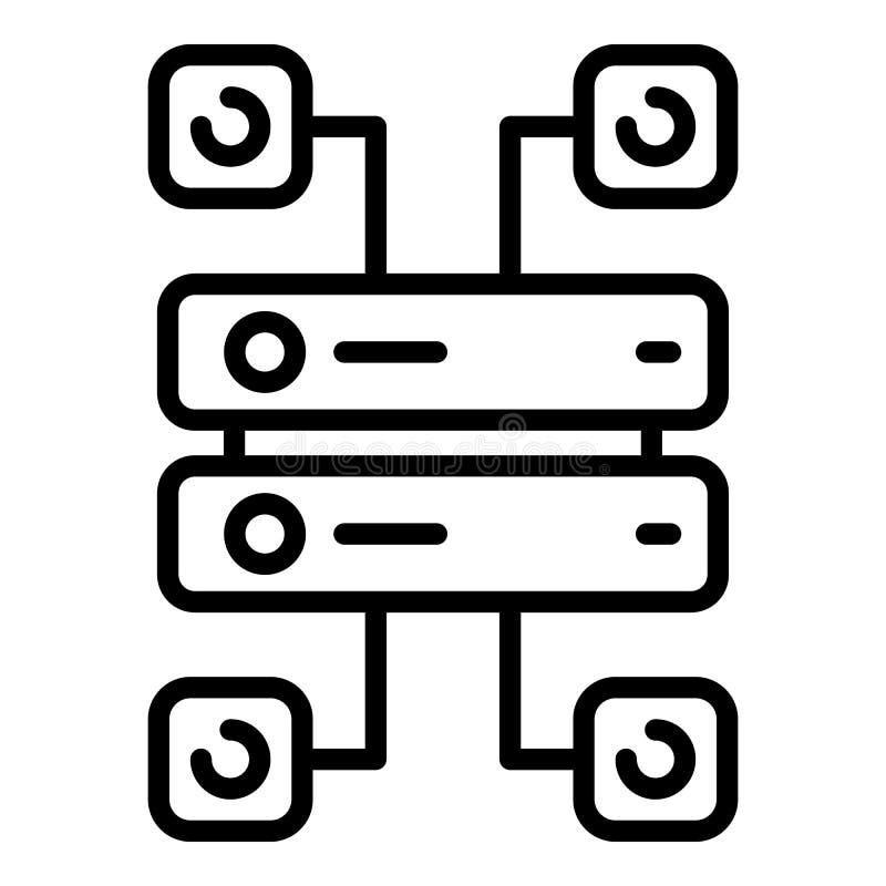 Servers Outline Stock Illustrations – 1,043 Servers Outline Stock ...