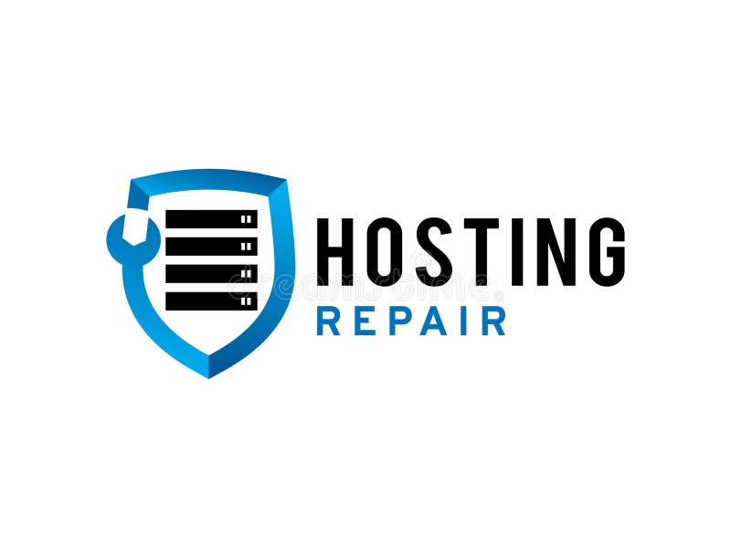 Hosting and Shield Logo Symbol or Icon Template Stock Vector ...