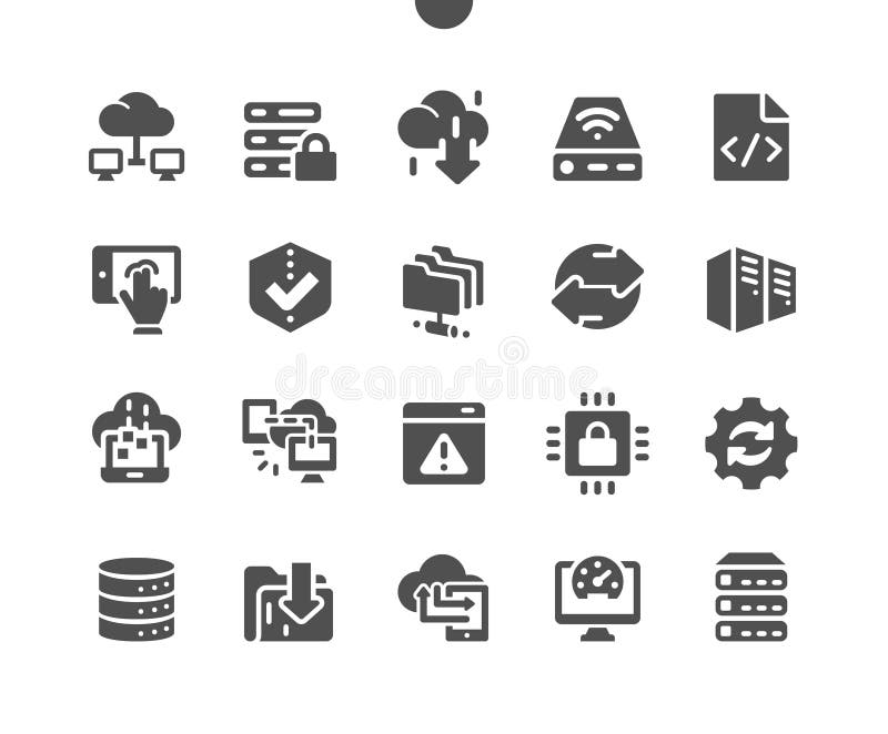Servers Pictogram Stock Illustrations – 221 Servers Pictogram Stock ...