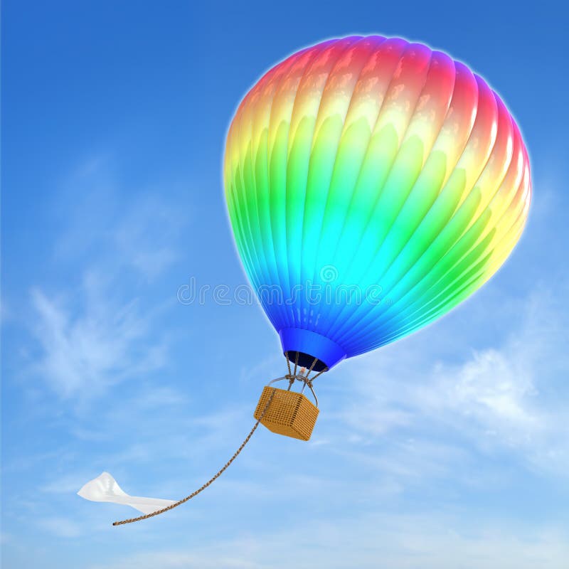 Hot Air Balloon stock image. Image of journey, high, blue - 15498985