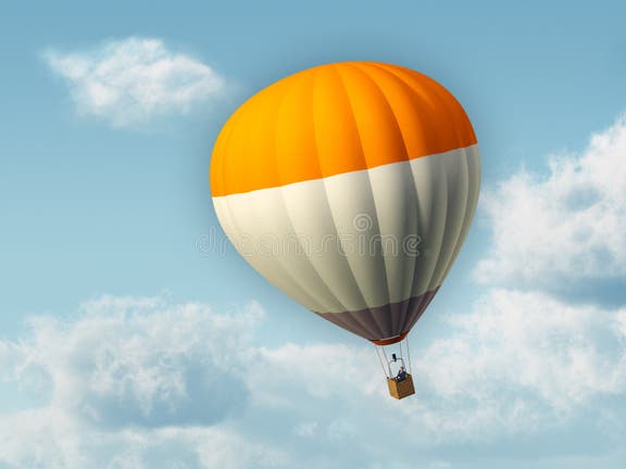 Hot air balloon stock illustration. Illustration of colorful - 8646883