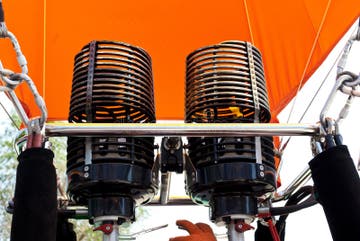 Hot air balloon engine stock photo. Image of high, aircraft - 18507432