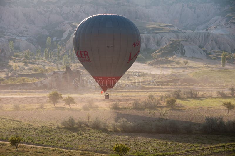 Hot Air Balloon Fly Over Cappadocia Editorial Image - Image of sunrise ...