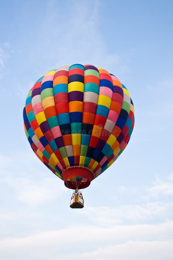 Hot Air Balloon Flying stock photo. Image of flight, float - 12537176
