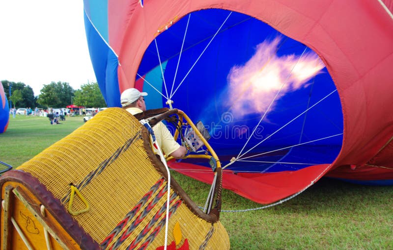 Hot Air Balloon Inflation editorial stock photo. Image of championship ...