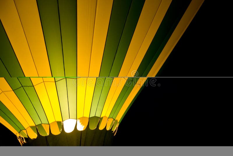 Hot Air Balloon at Night stock photo. Image of lighted - 3993228