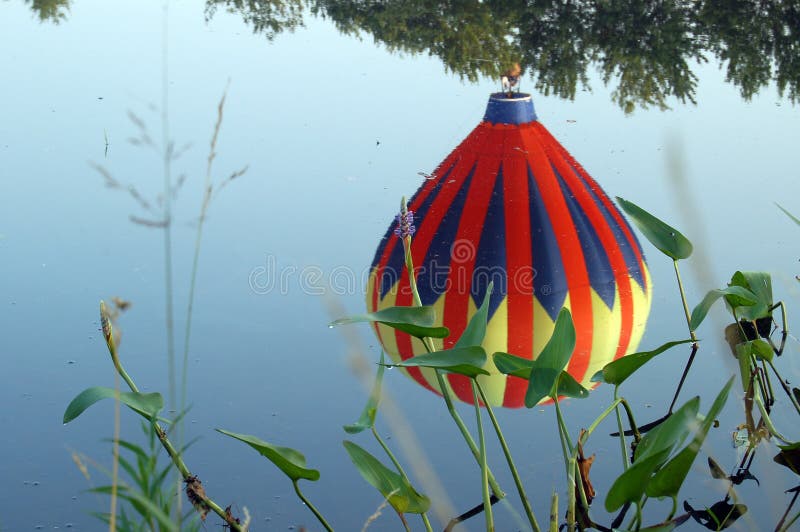 Hot air balloon reflection stock image. Image of flight - 4377597
