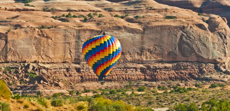 Hot Air Balloon Rising stock photo. Image of colour, sightsee - 29182462