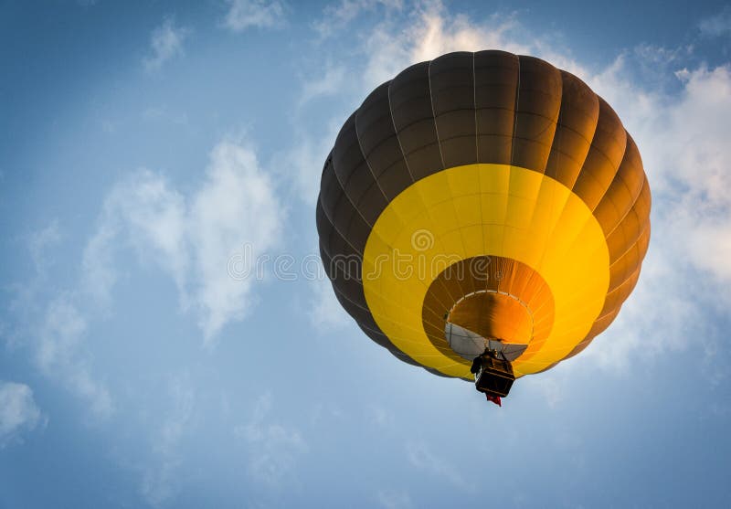 Hot air balloon rising stock photo. Image of flight, journey - 42442646
