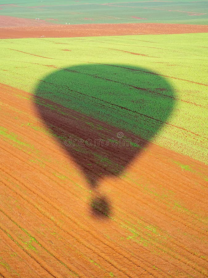 The hot air balloon shadow stock image. Image of inflate - 171971971