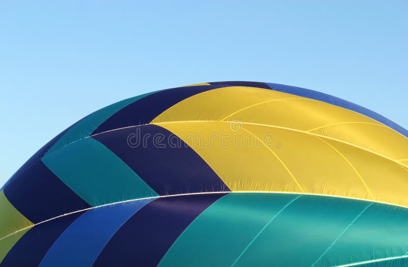 Hot Air Balloon Sailing Over Lake Havasu City Stock Photo - Image of ...