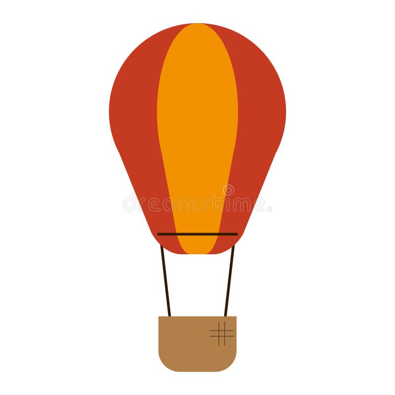 Hot air balloon symbol stock vector. Illustration of transportation ...