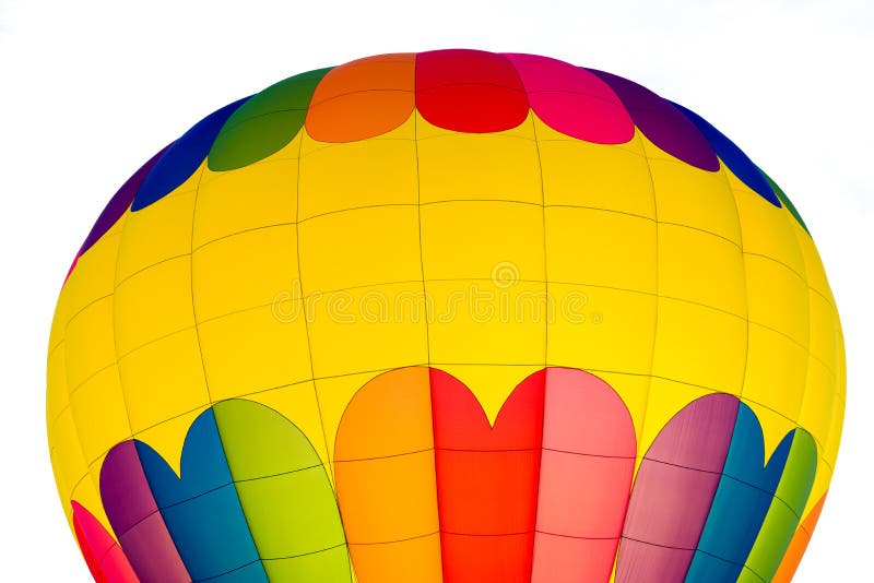 Hot Air Balloon on White stock photo. Image of ballooning - 5154338