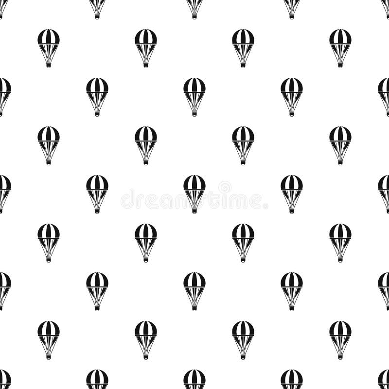 Hot Air Striped Balloon Pattern Vector Stock Vector - Illustration of ...