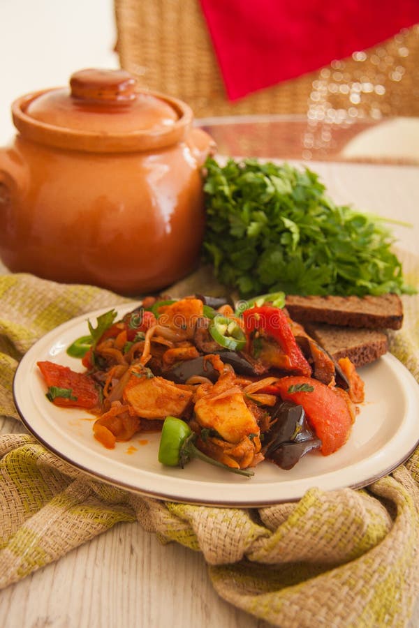 Hot ajapsandali stock image. Image of homemade, dish - 74059765