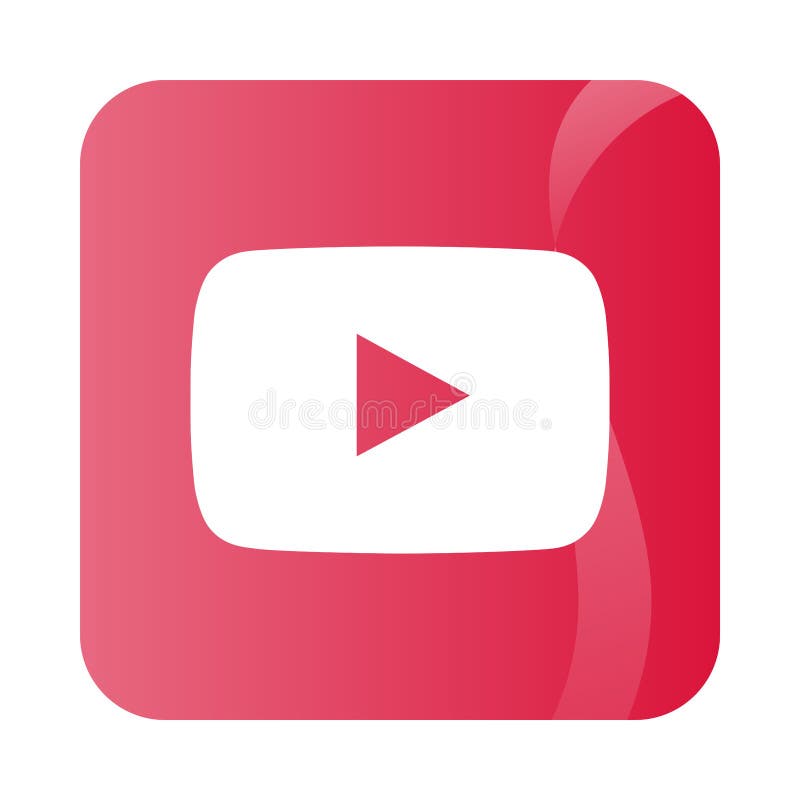 Cartoon button youtube editorial stock image. Illustration of simple ...