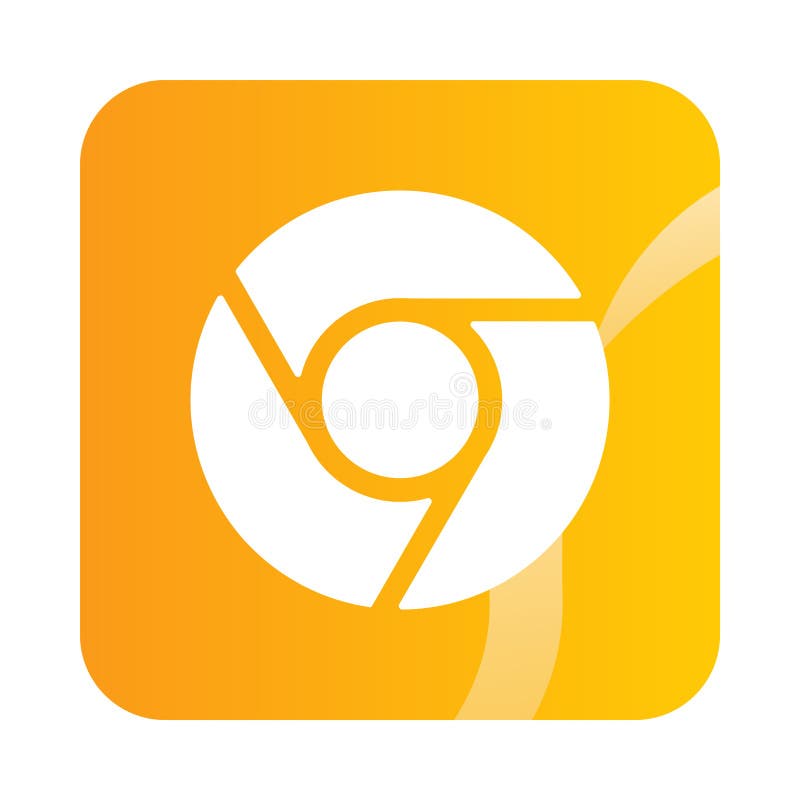 Cartoon Button Google Chrome Editorial Image - Illustration of vector ...