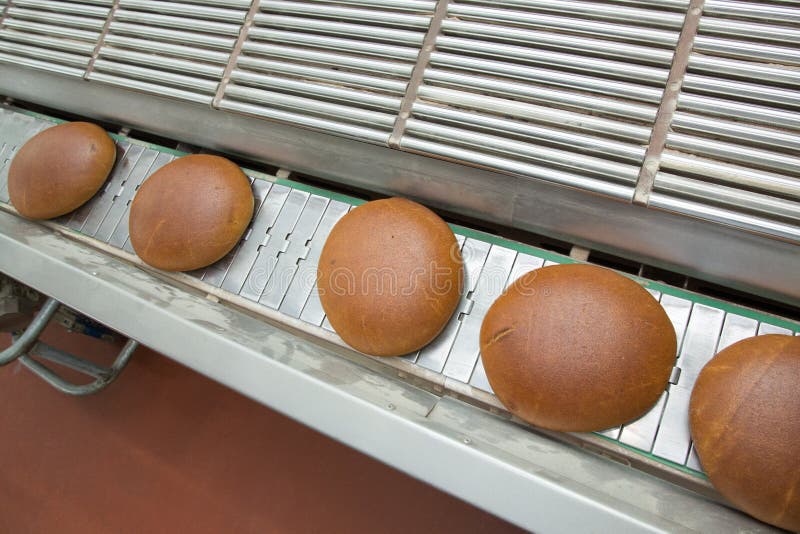 Hot baked breads on a line stock image. Image of line - 39143853