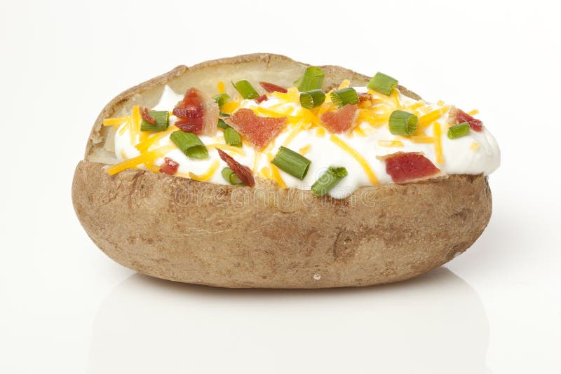 Hot Baked Potato stock photo. Image of cheese, roasted - 27683786