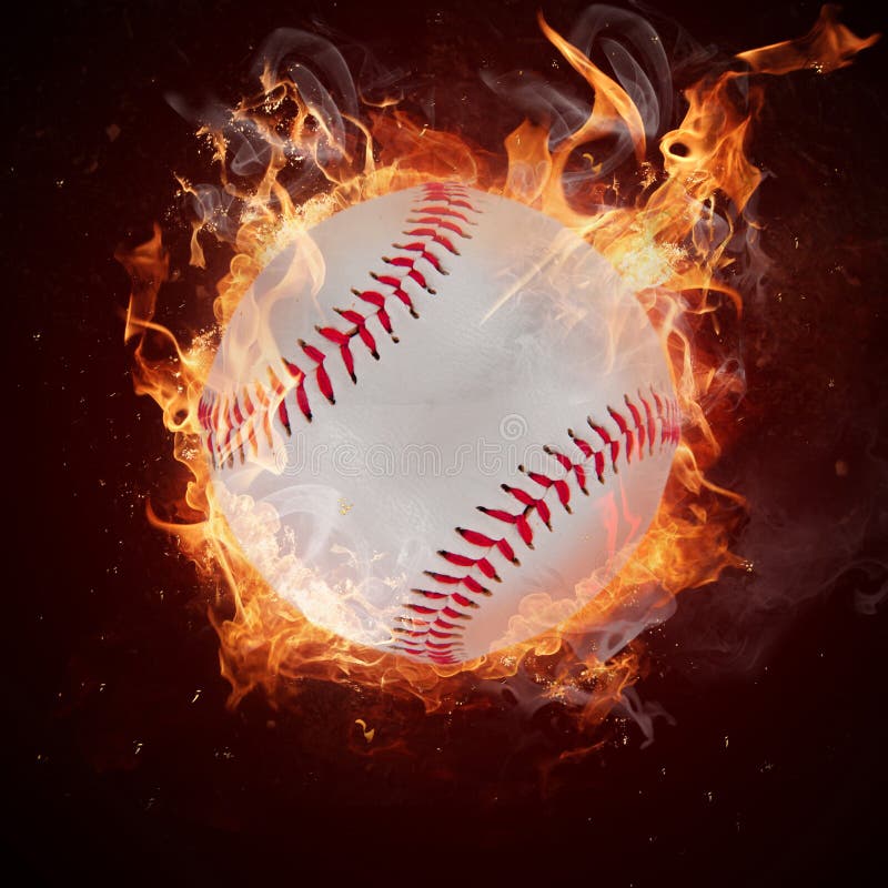 Baseball on Fire stock image. Image of blaze, backdrop - 22792553