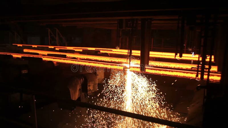 Continuous Fire Flames from the Furnace on Green Screen Stock Footage ...