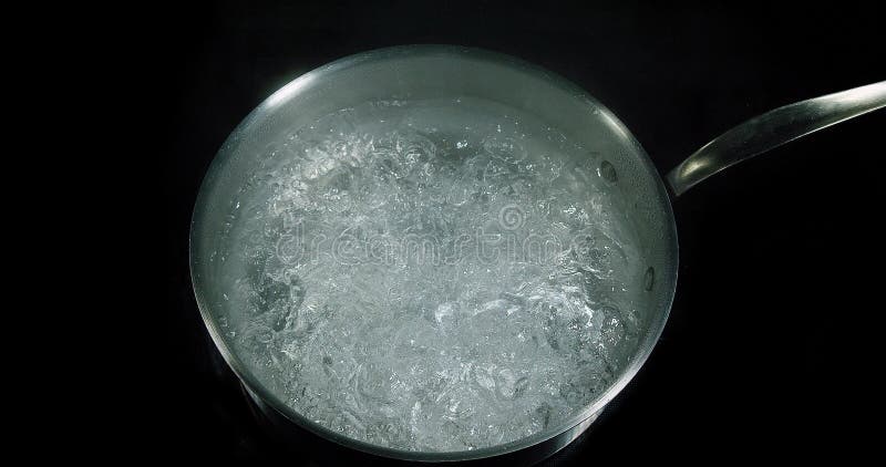 Hot Boiling Water in a Saucepan Stock Photo - Image of meal, indoor ...