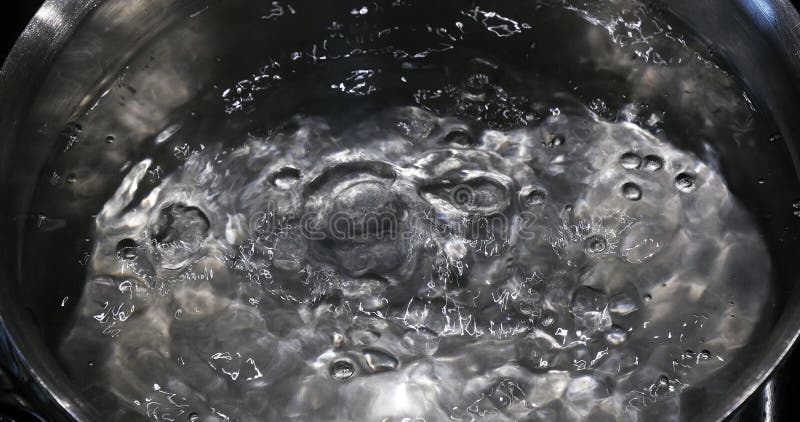 Hot Boiling Water in a Saucepan Stock Image - Image of released ...