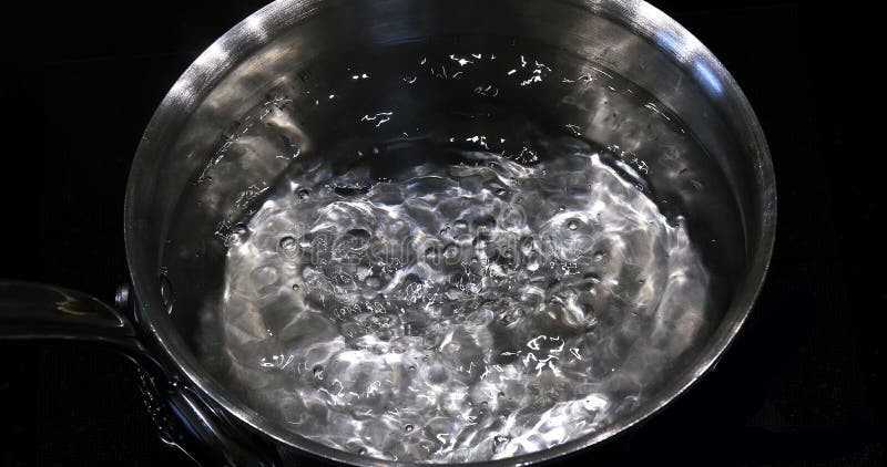 Hot Boiling Water in a Saucepan Stock Photo - Image of model, people ...