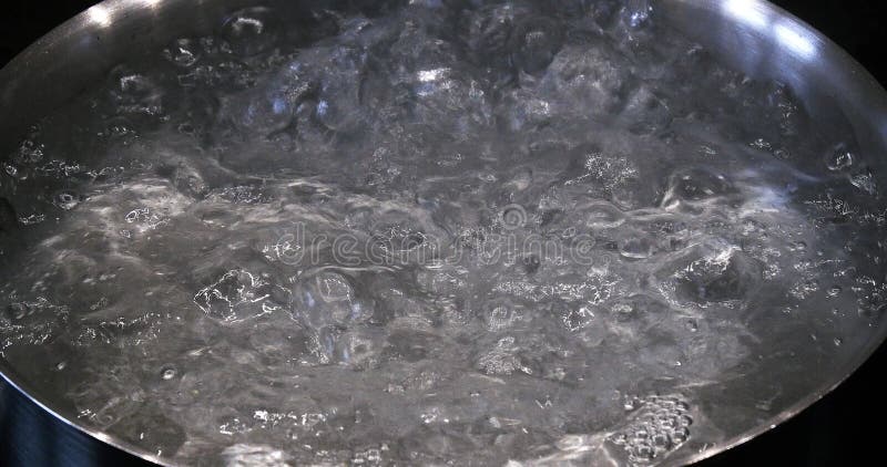 Hot Boiling Water in a Saucepan Stock Photo - Image of indoors, drop ...