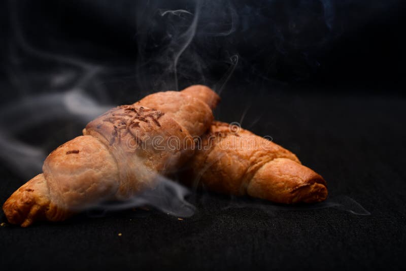 Bread mix in smoke stock photo. Image of bake, breakfast - 1955780