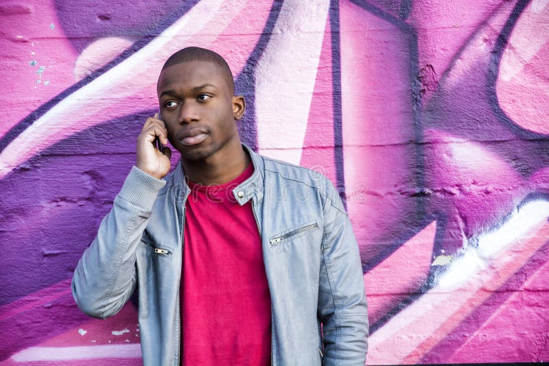 Hot Buff Black Man Posing in City Park Stock Photo - Image of macho ...