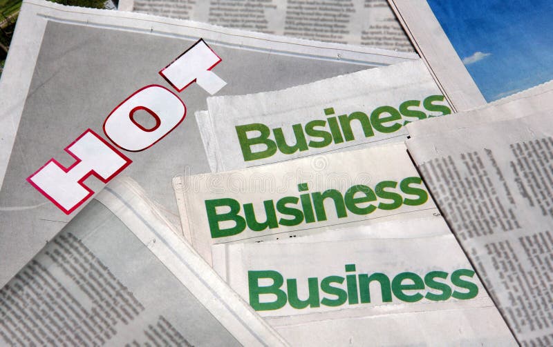 HOT Business Section of Newspaper Stock Photo - Image of trade, paper ...