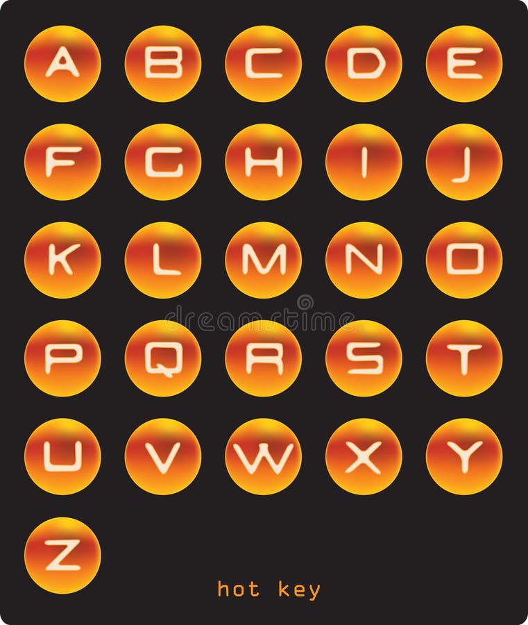 Hot button stock illustration. Illustration of glow, design - 25375253