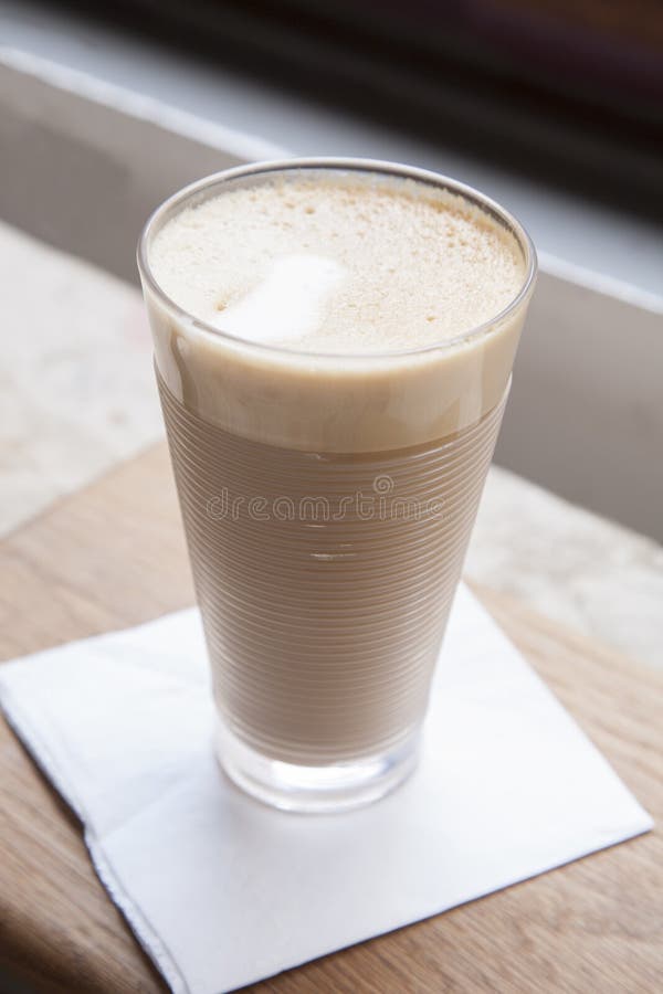 Hot Cafe Latte Beverage stock photo. Image of beverage - 52340088
