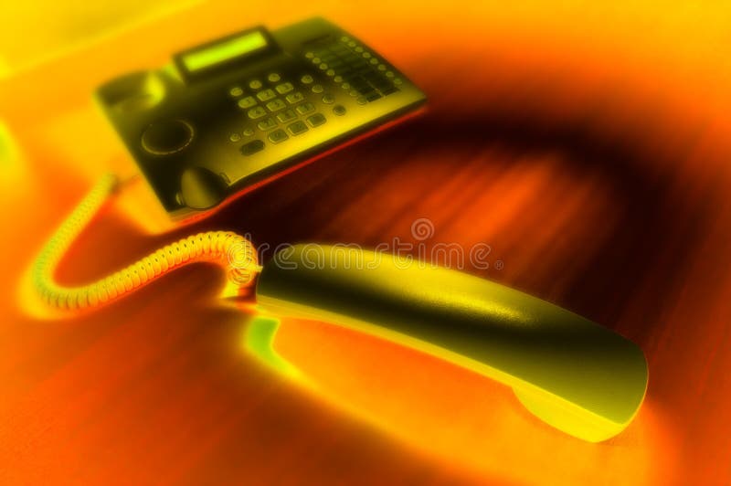 Hot Call (Computer Retouched) Stock Image - Image of phone, support ...