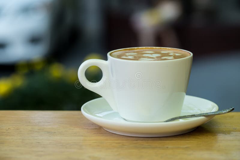 Hot cappuccino coffee stock photo. Image of cafe, breakfast - 112676912