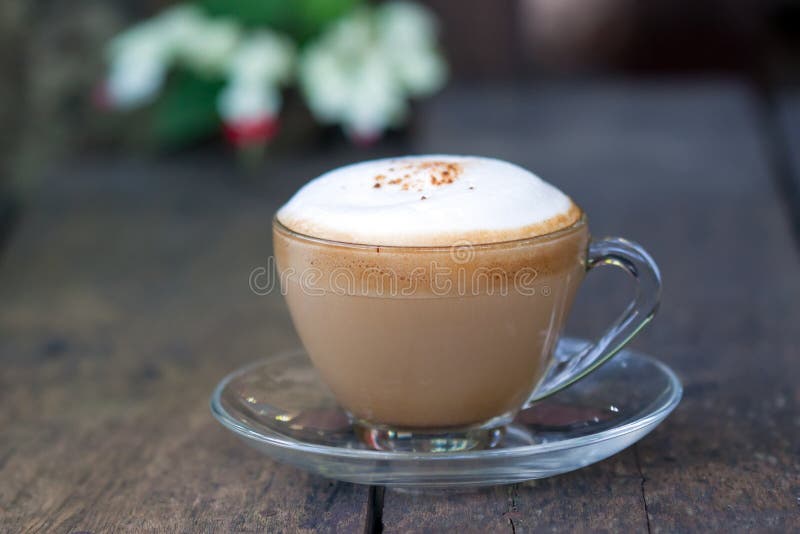 Hot Cappuccino Coffee stock photo. Image of babycino - 63237650