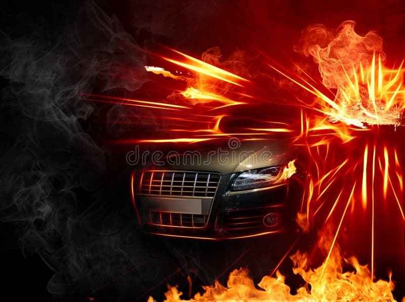 Hot car stock illustration. Illustration of creativity - 9672504