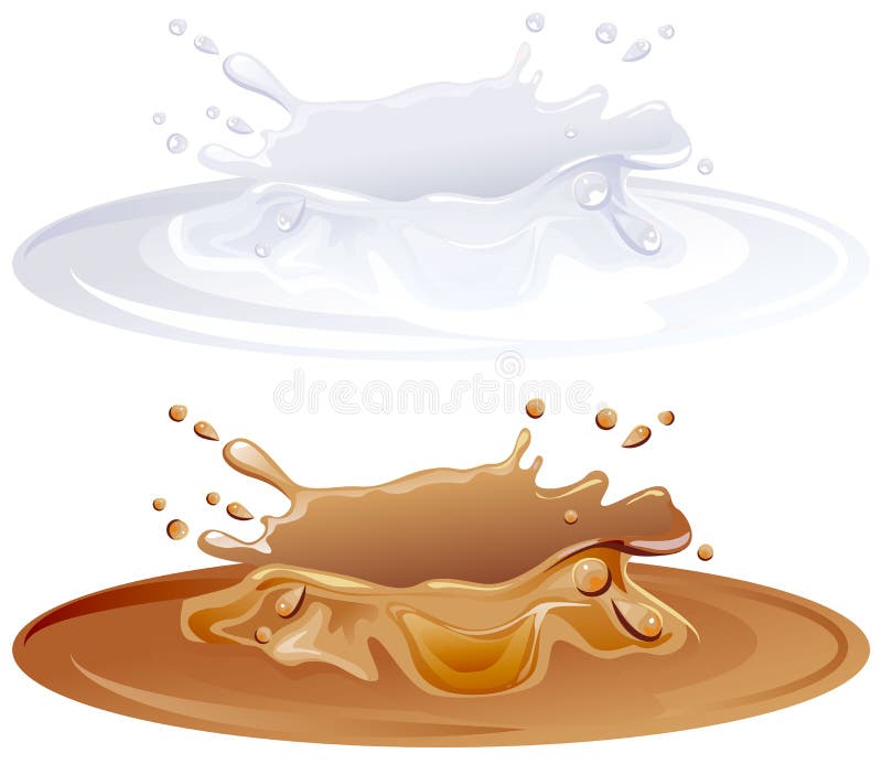 Caramel Puddle Illustration Stock Vector - Illustration of drop ...
