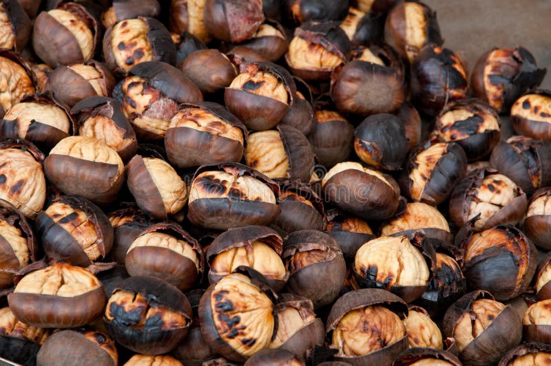 Hot chestnuts stock photo. Image of brazier, roast, cooking - 22733902