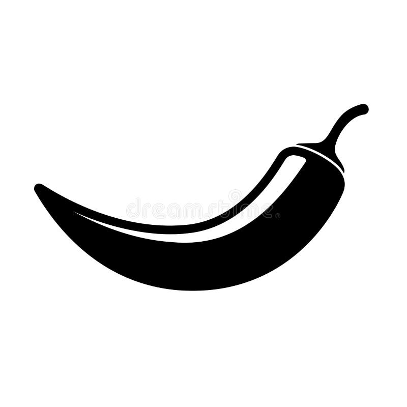 Chilli Logo Black Background Stock Illustrations – 671 Chilli Logo ...
